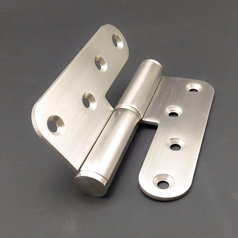 4 inch detachable, L-shaped hinge Round corner rel... – Grandado