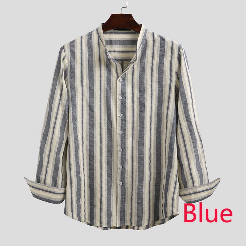 Incerun heren gestreept overhemd lange mouw knoop ... – Vicedeal
