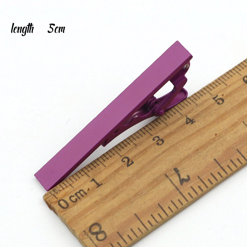 5cm Tie Clip For Men Simple Metal Gold Candy Color... – Vicedeal