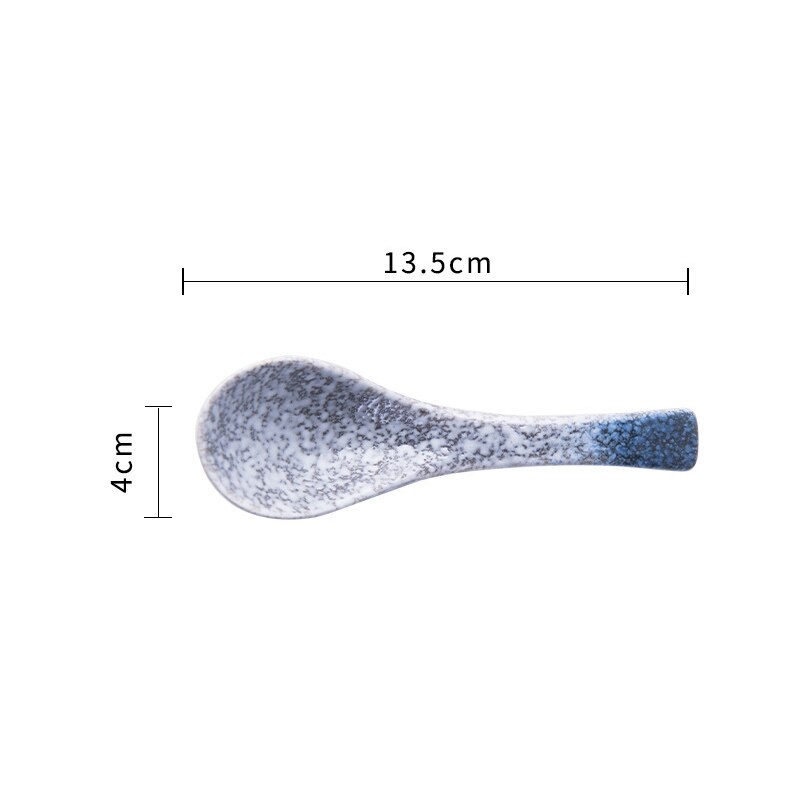 Japanese Ceramic Spoon Retro Style Kitchen Cooking... – Grandado