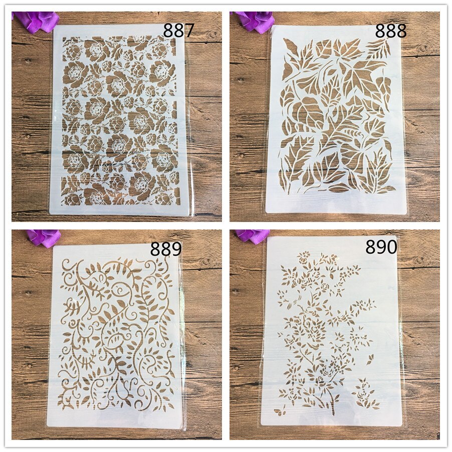 4 st/set a4 mandala schabloner måla färgsättning ... – Grandado