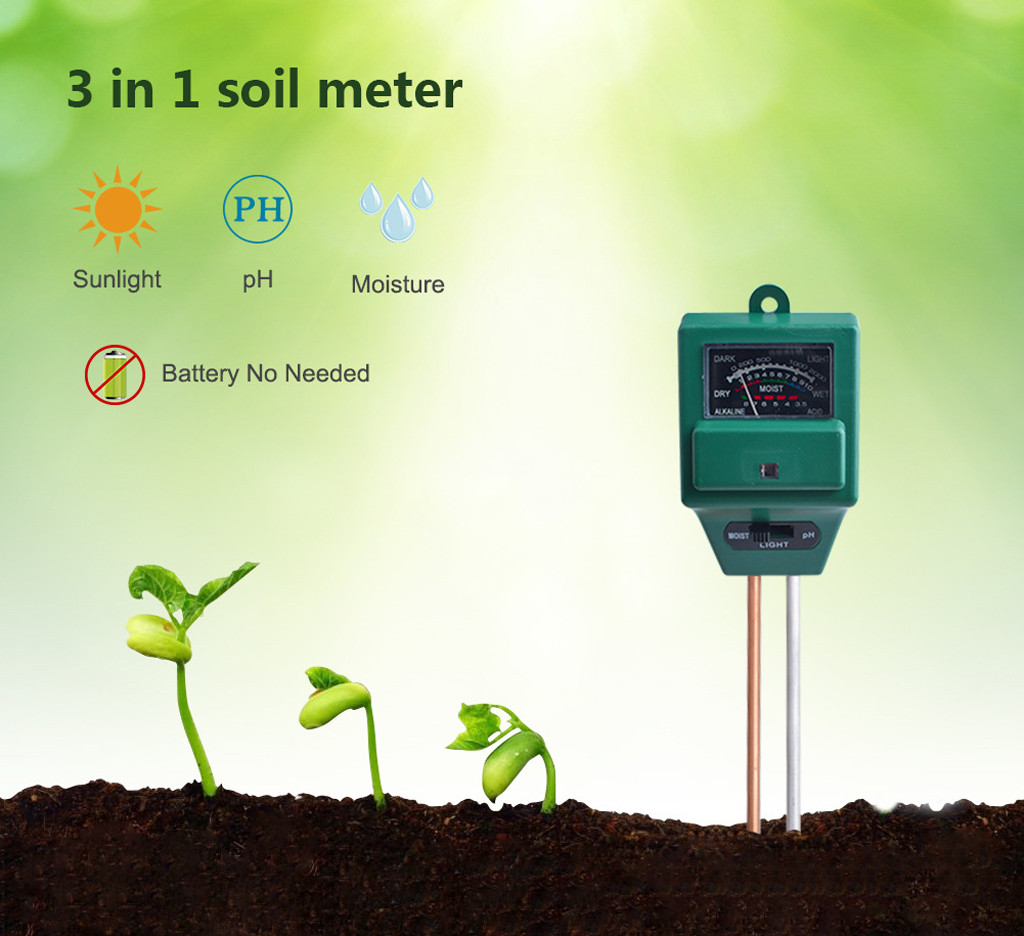 3/4 in 1 Soil Ph Meter Soil Tester Moisture Meter ... – Grandado