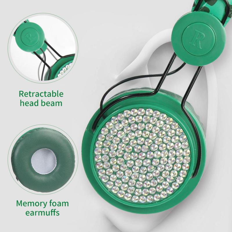 Cute Wired Kids Headphones With Microphone Over Ea... – Grandado