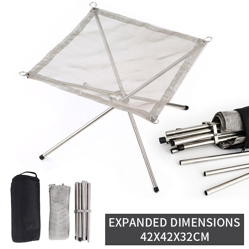 Outdoor Fire Burn Pit Stand Portable Solid Fuel Ra... – Grandado