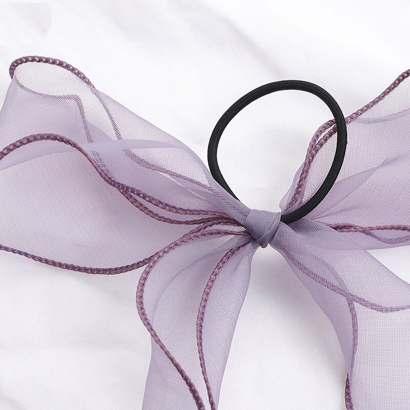 Zoete Grote Boog Organza Streamers Haar Scrunchies... – Grandado