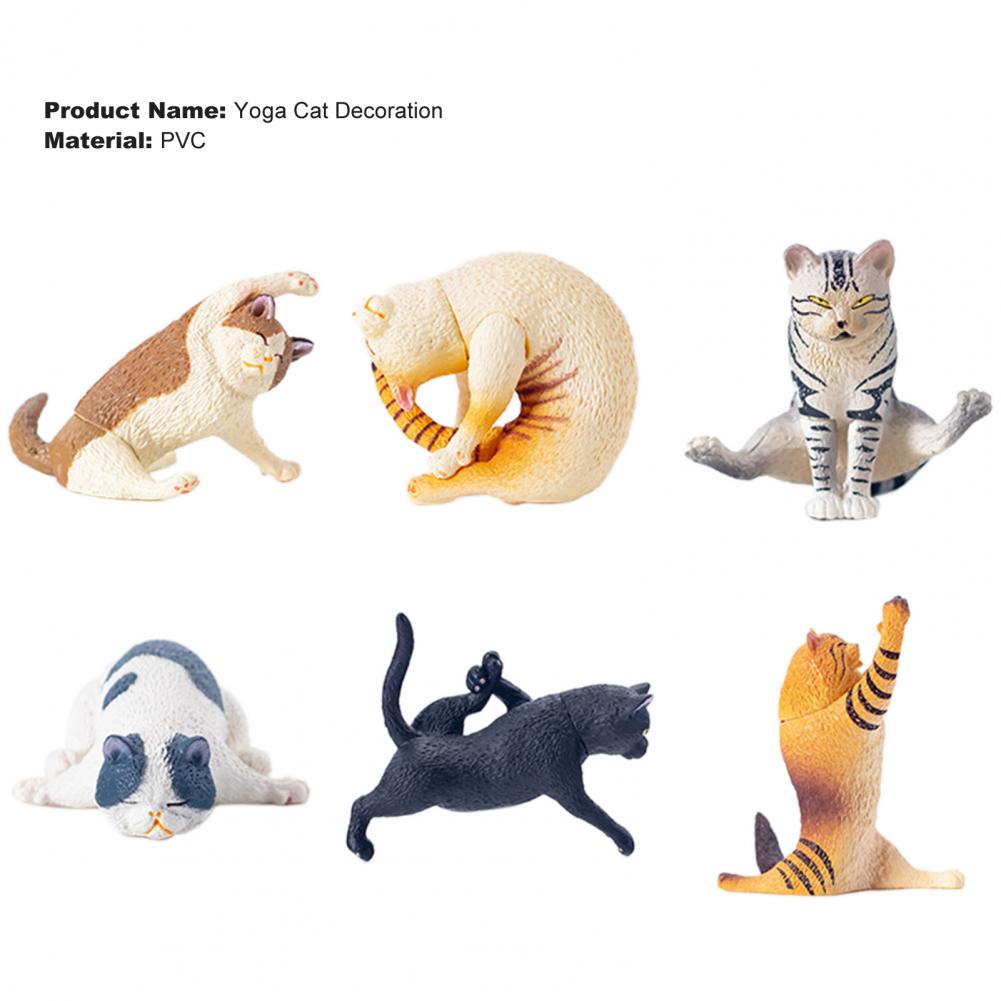 6Pcs Kat Model Cijfers Statische Vorm Multi-Gebrui... – Grandado