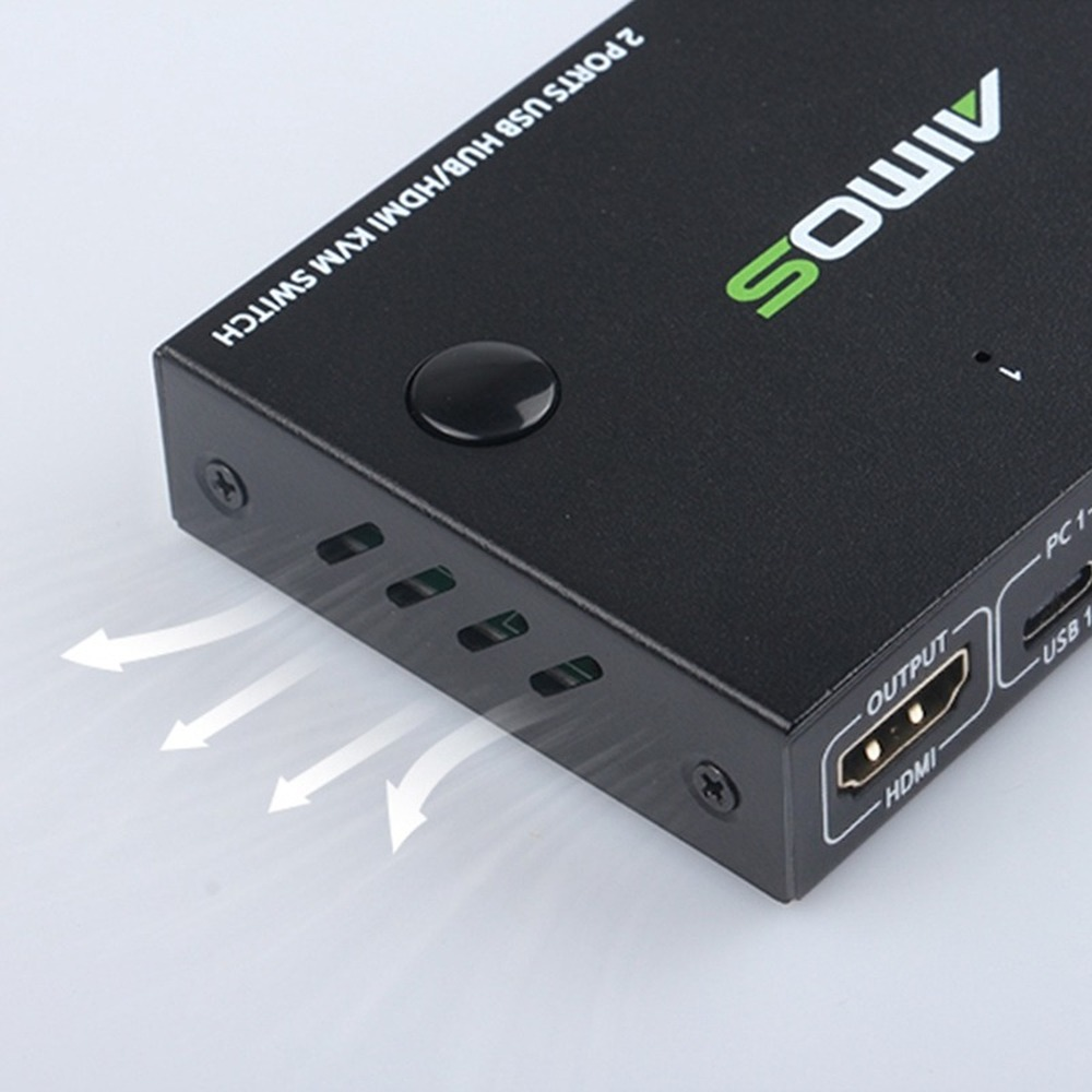 USB HDMI 4K KVM Switch Box Video Display USB Switc... – Grandado