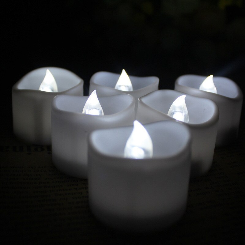 12 stk/lot gule gule led lys med timer, telys med ... – Grandado