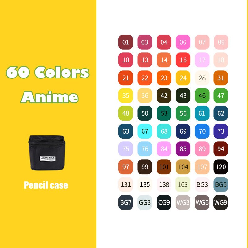 30/80/168/262 Colors Double Headed Marker Pen Set ... – Vicedeal