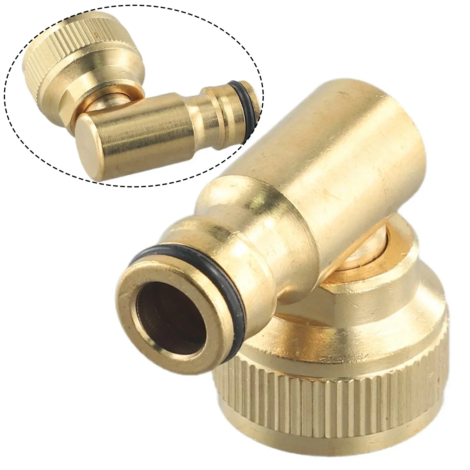 Garden Hose Brass Swivel Elbow Quick Connector 3/4... – Grandado