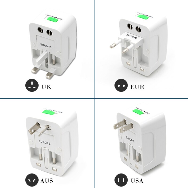 Common 250V 10A Universal EU UK AU US AC Travel Po... – Grandado