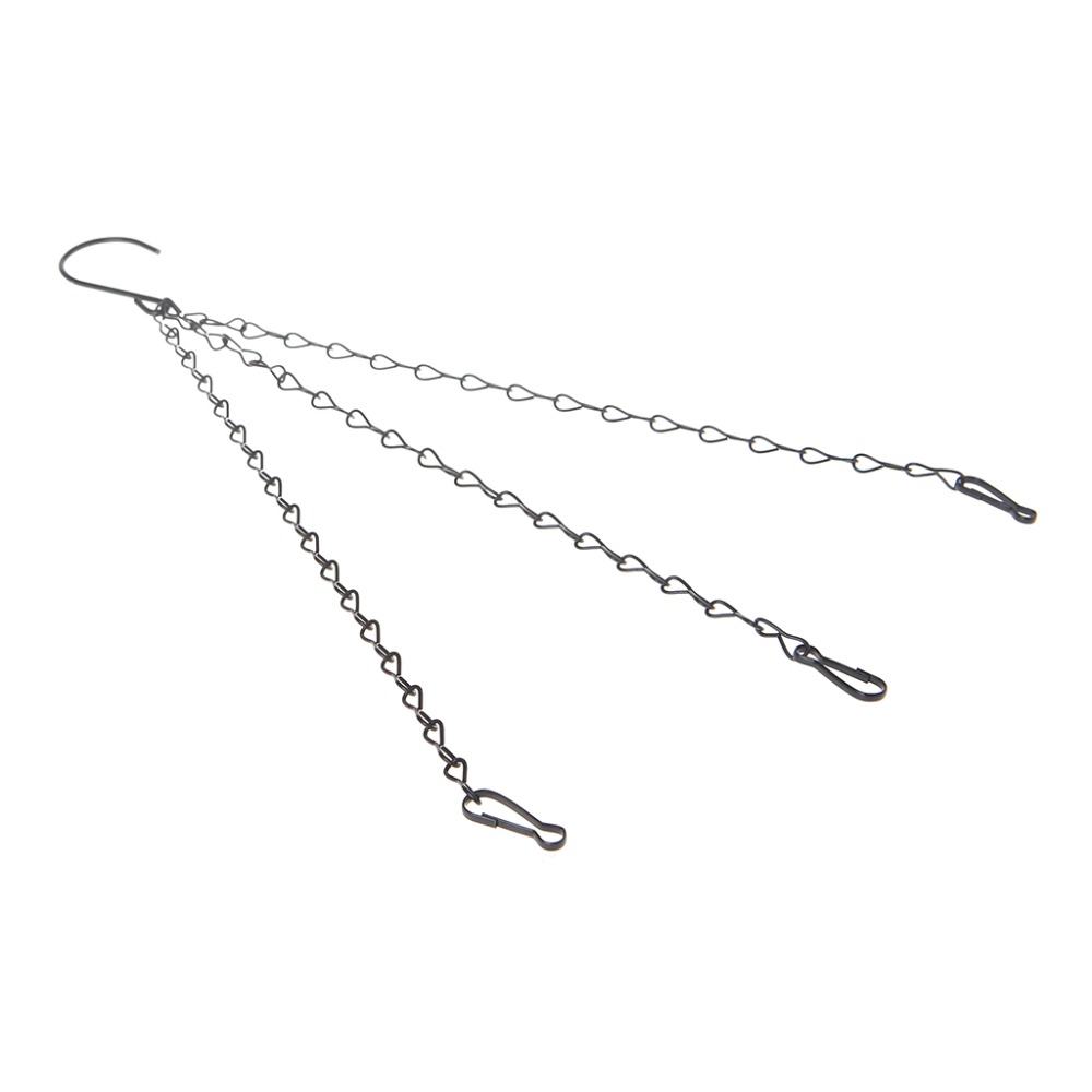 OOTDTY 3 Point Garden Basket Iron Hanging Chains 4... – Grandado