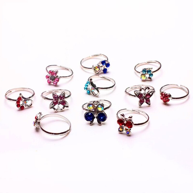 Diamond Kids Adjustable Ring Sparkling Small Diamo... – Grandado