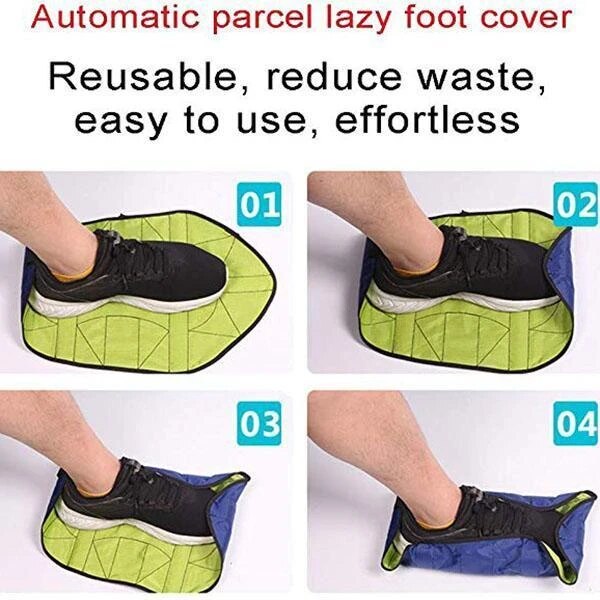 Hands-free Reusable Shoe Covers Automatic Parcel L... – Grandado