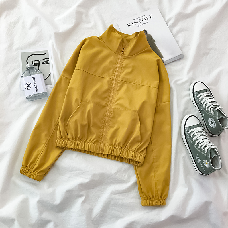 Spring Autumn Women Bomber Women Jacket Pocket Zip... – Grandado