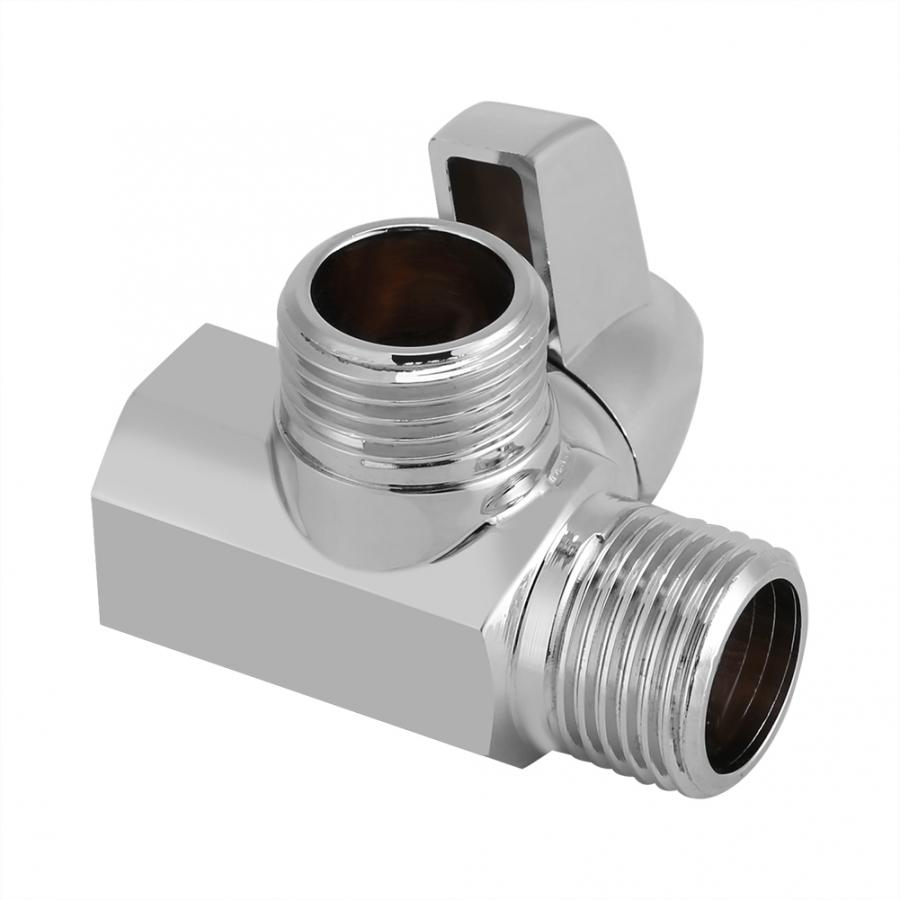 3-Way Brass Chrome Diverter G1/2" T Shape Adapter ... – Grandado