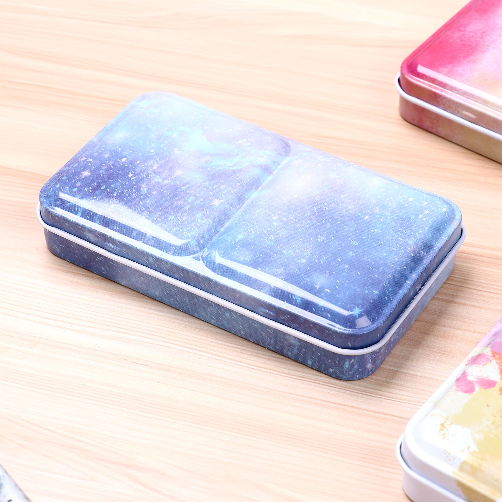 Mini Tin Box Airtight Leak Proof Palette Travel Pa... – Grandado