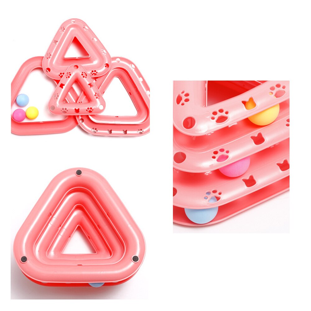 Pets Interactive Toys Cats Three-tier Turntable Pe... – Grandado