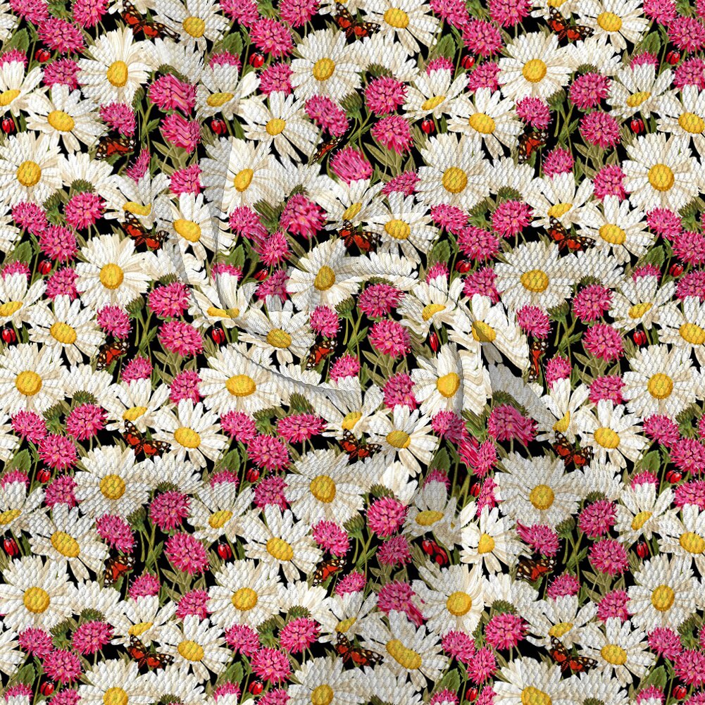 Printed Bubble Cloth Beautiful Flower Fabric 50*15... – Vicedeal