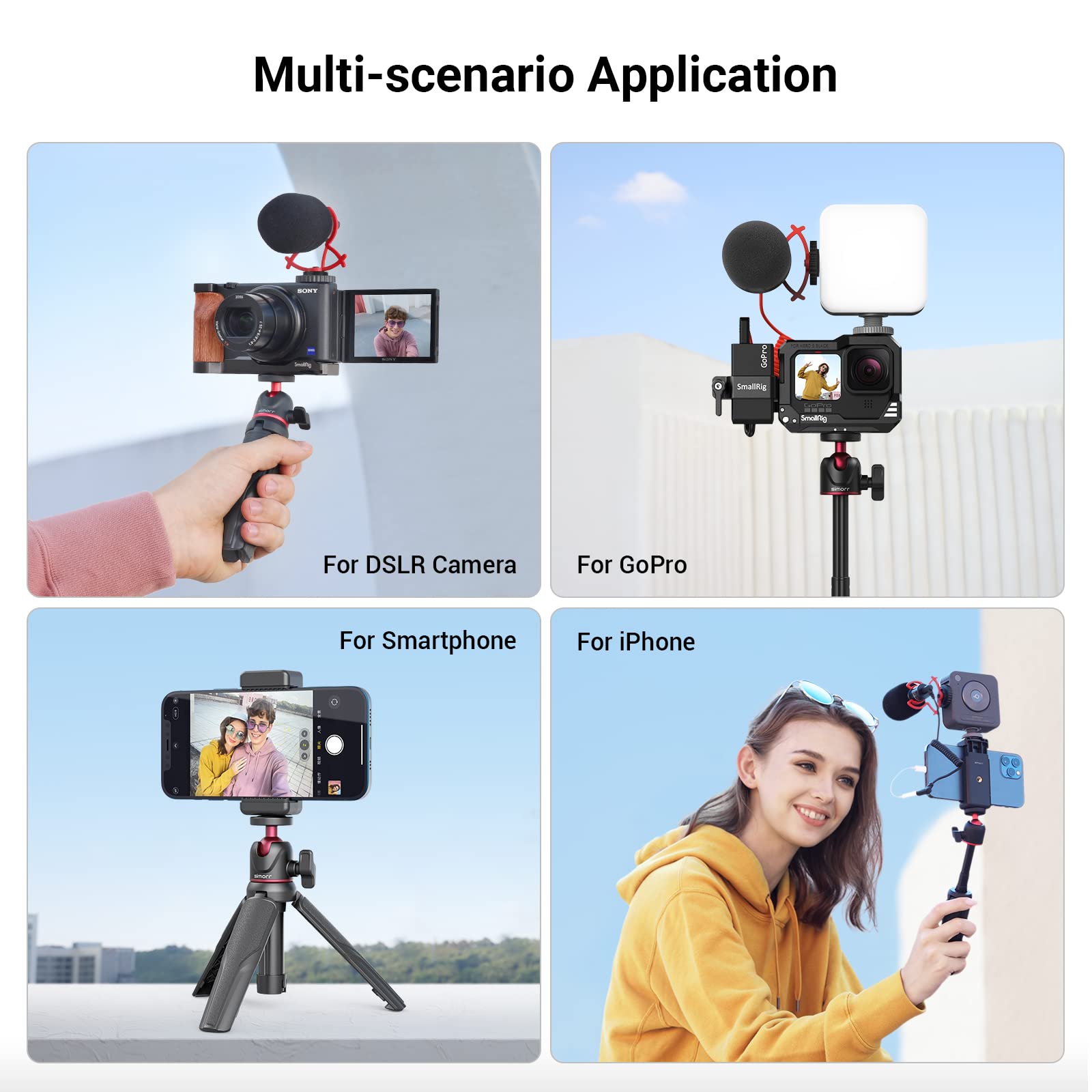 SmallRig Smartphone Video Vlogging Kit with Tripod... – Grandado