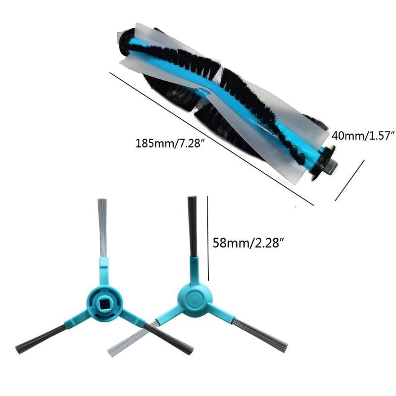 Roller Main Brush Dust Hepa Filter Side Brush Mop ... – Vicedeal