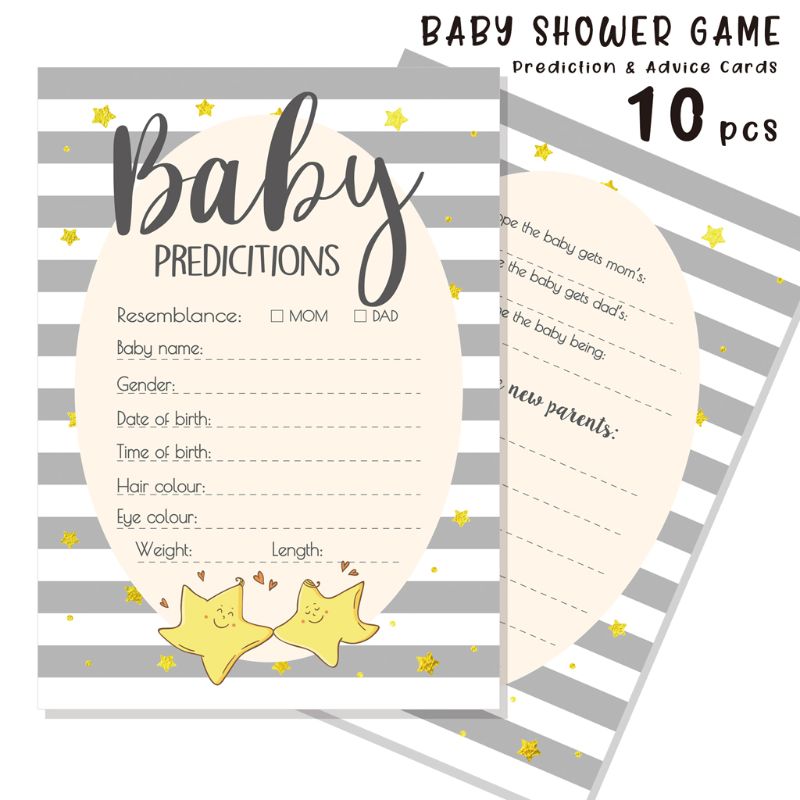 Advice and Prediction Cards for Baby Shower Game P... – Grandado