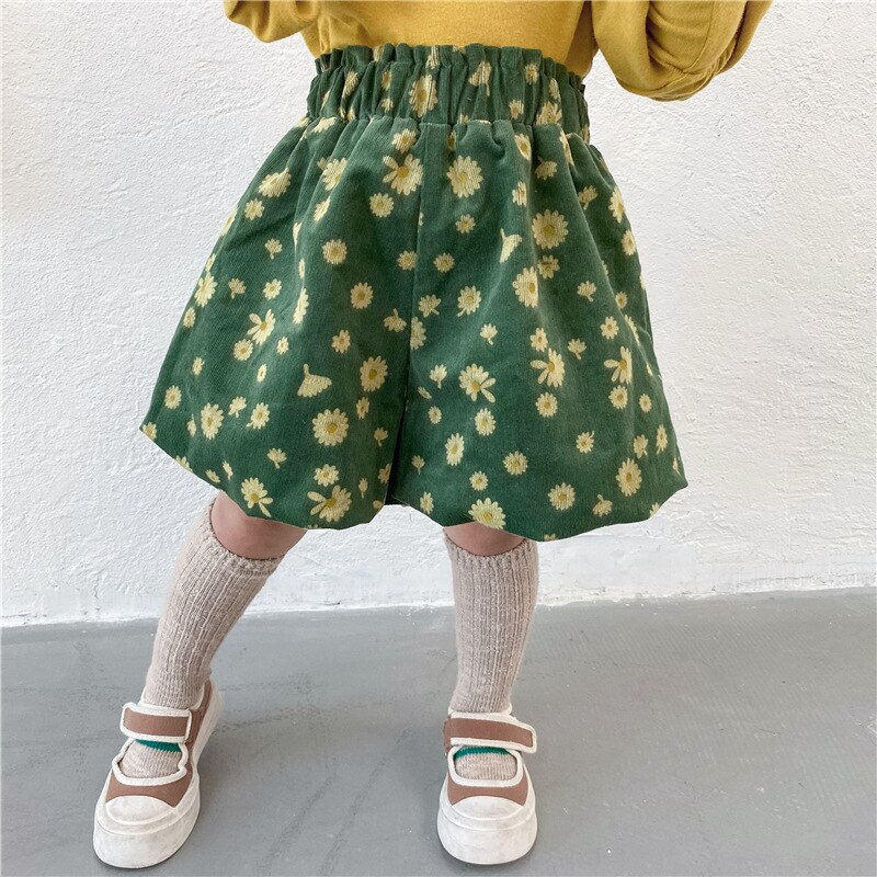Autumn Girls Floral Short Kids Korean Shorts Girl ... – Grandado