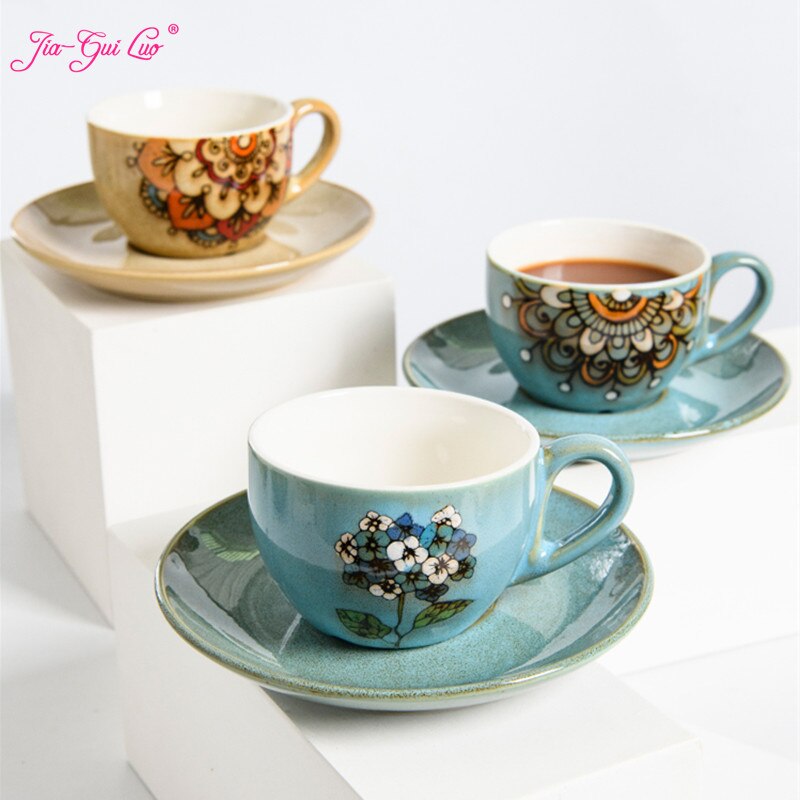 JIA-GUI LUO 230ML Ceramic Coffee Cup Coffee Cup an... – Vicedeal