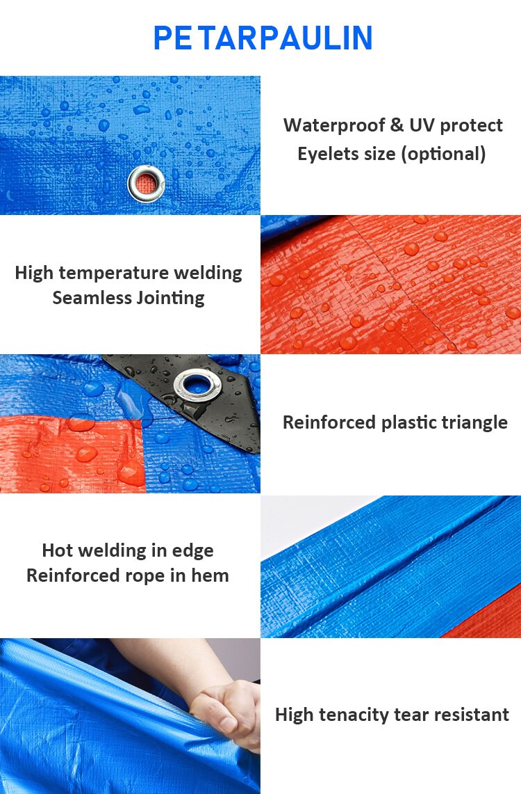 Lvju Pe Tarpaulin Sheet/ Multi-Purpose Waterproof ... – Grandado