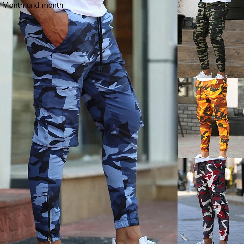 Mannen Camouflage Tooling Broek Gym Fitness Traini... – Grandado