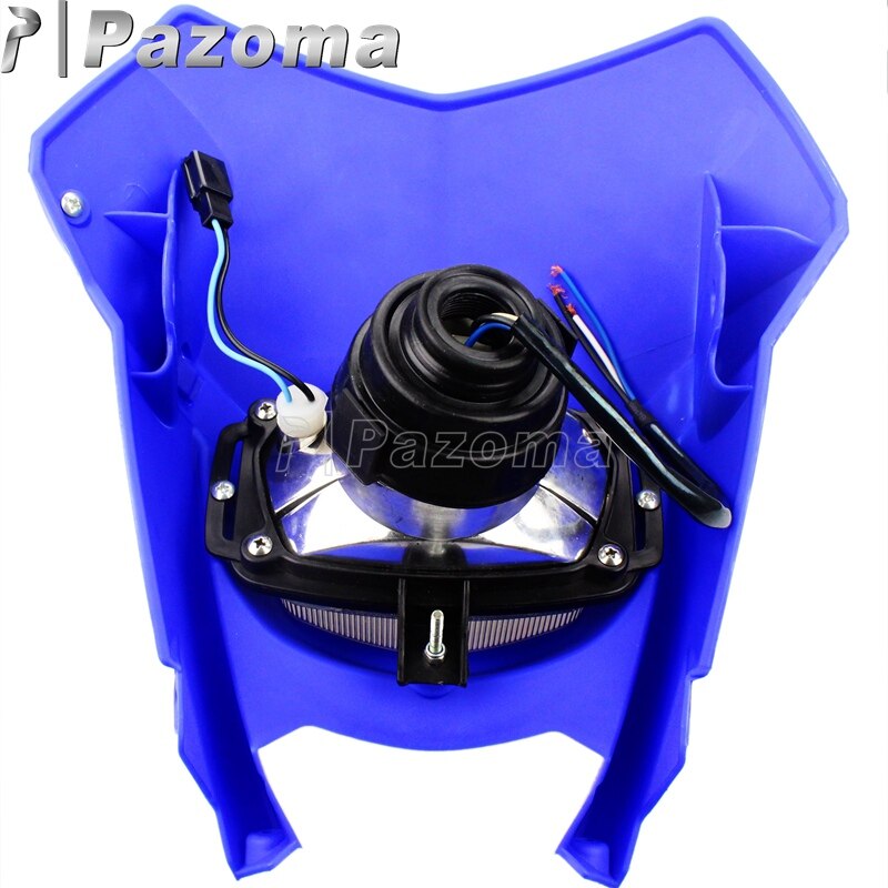 12V 35W Blue Enduro Headlight Motocross Streetfigh... – Grandado