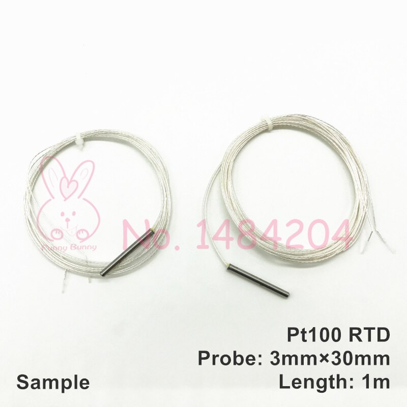 1x PT100 Temperature Sensor -40~400 C Degree Stain... – Grandado