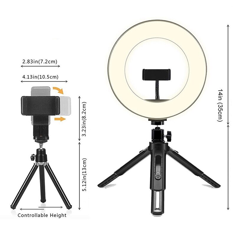 Ring Fill Light Bracket, Portable Bluetooth Remote... – Vicedeal