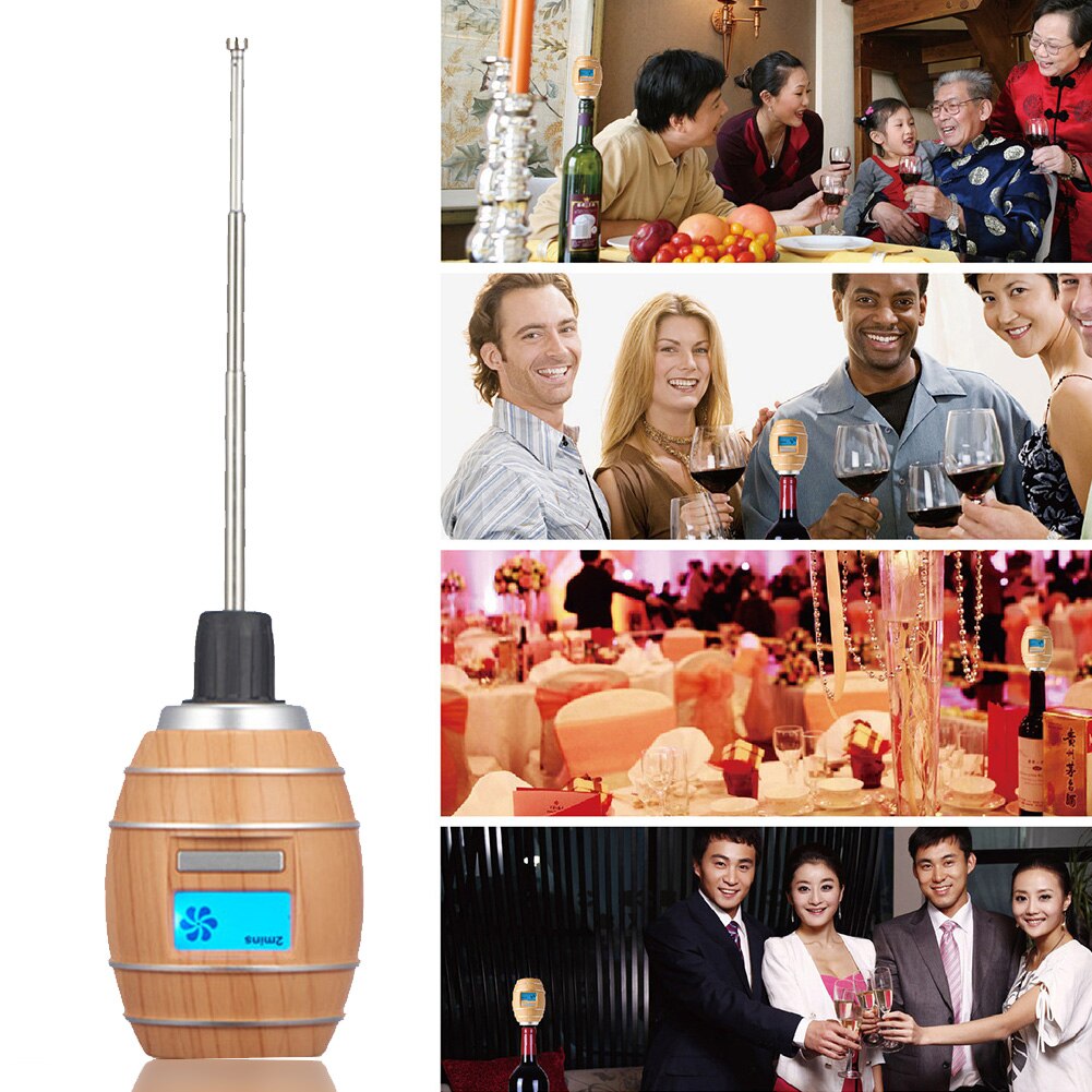 Smart Oxygen Wine Decanter Pump Aerator Barrel Sha... – Vicedeal