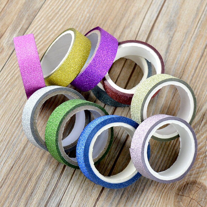 1 Roll Washi Masking Adhesive Sticker Glitter Tape... – Vicedeal