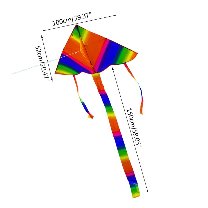 Assemble Kite Single Line Rainbow Kite Outdoor Win... – Grandado