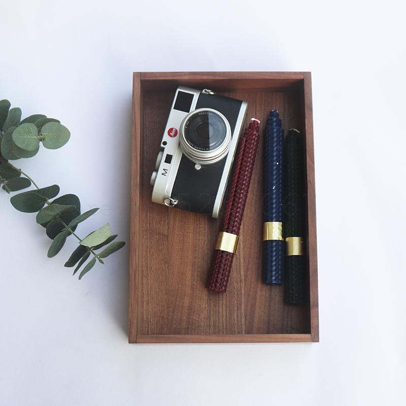 Desktop Receiving Box Black Walnut Traditional Ten... – Grandado