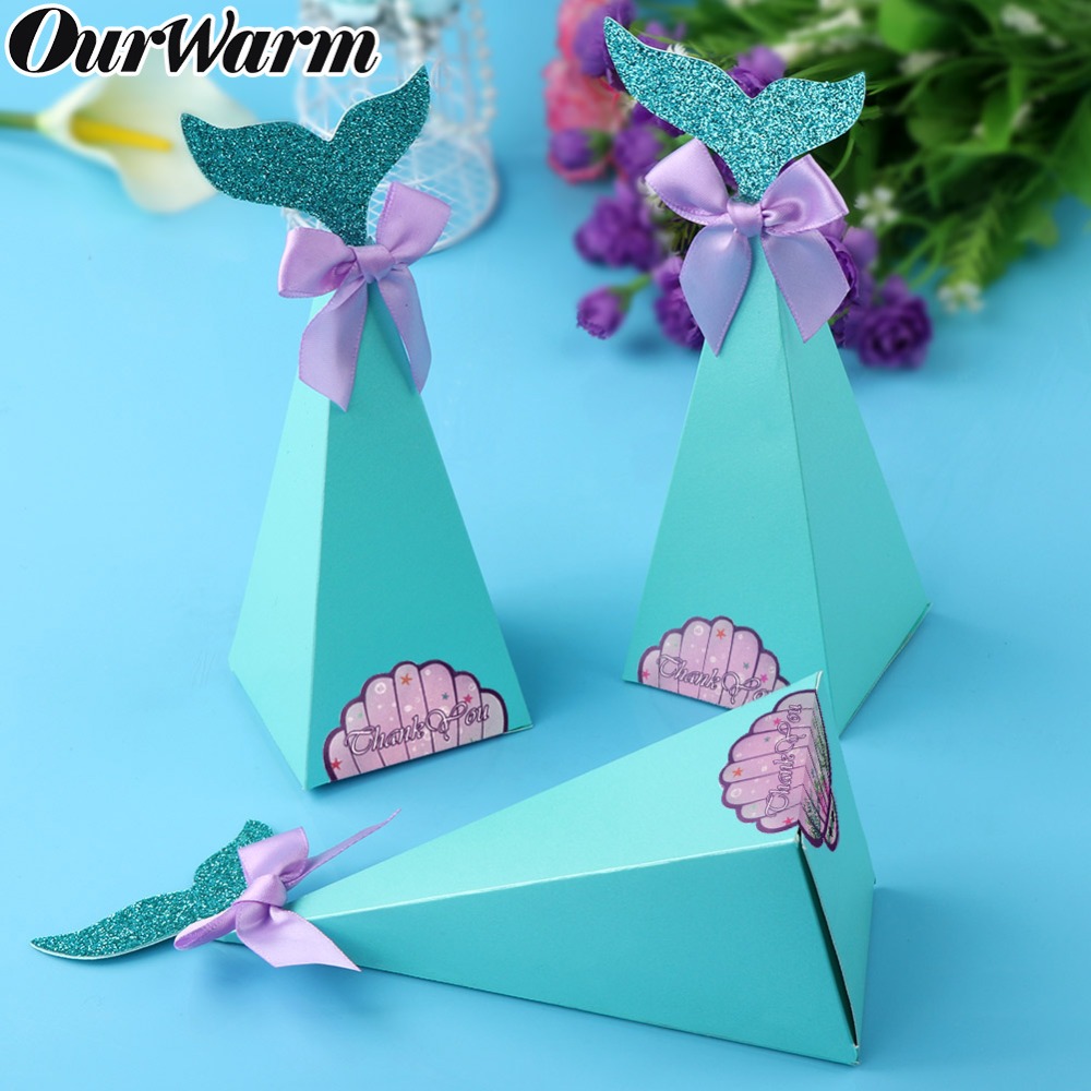 OurWarm 10Pcs Little Mermaid Boxes Sweet Paper Can... – Grandado