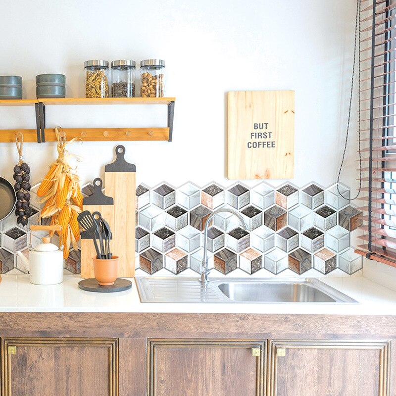 3D Solid Geometry Wallpaper sticker self-adhesive ... – Vicedeal