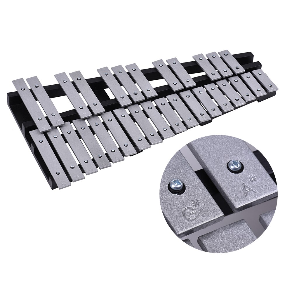 Foldable 30 Note Glockenspiel Xylophone Wooden Fra... – Grandado