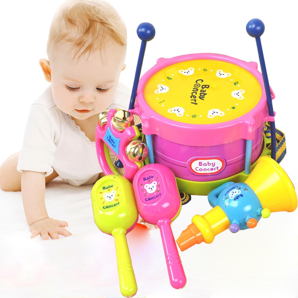 Kids Musical Instrument Toys Drum Set Includes Dru... – Grandado