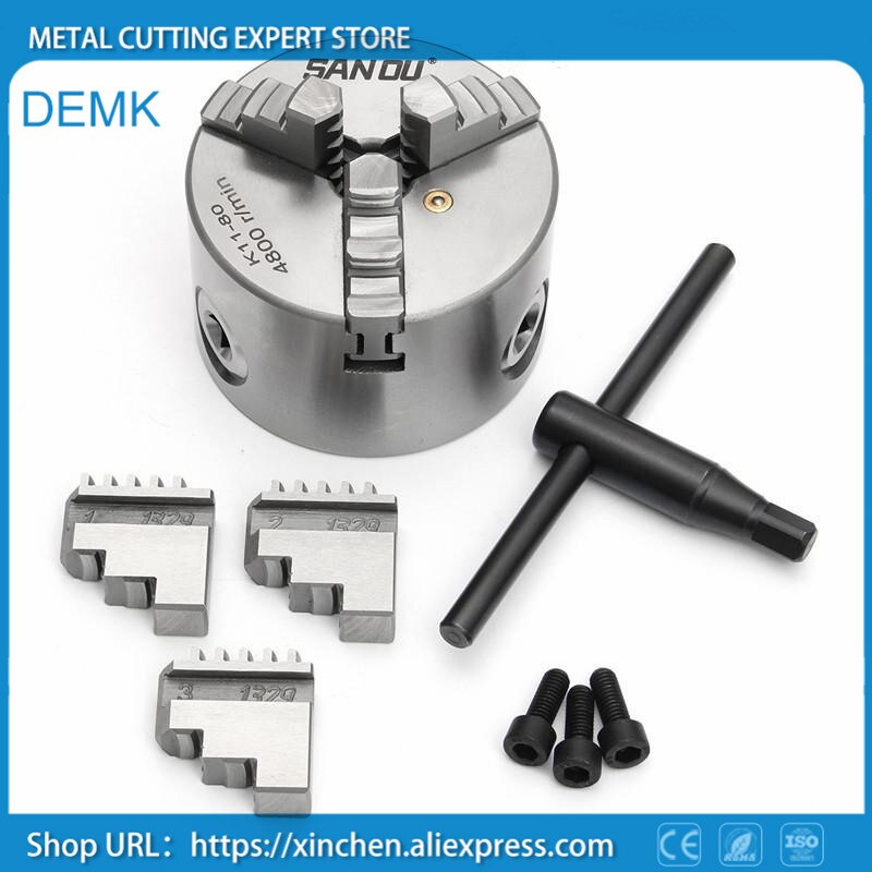 K11-130 high-precision three/3 jaw chuck self-cent... – Vicedeal