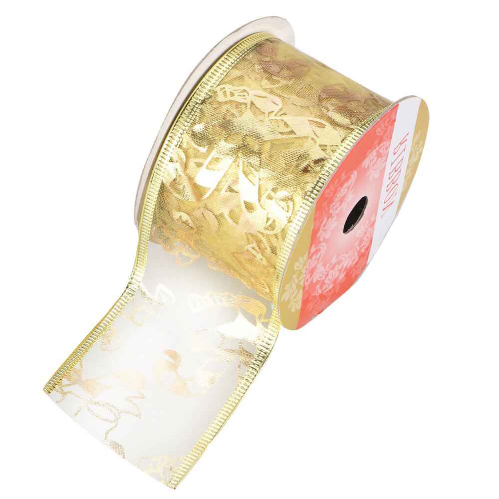 Swirl Wired Sheer Glitter Ribbon Christmas Tree De... – Grandado