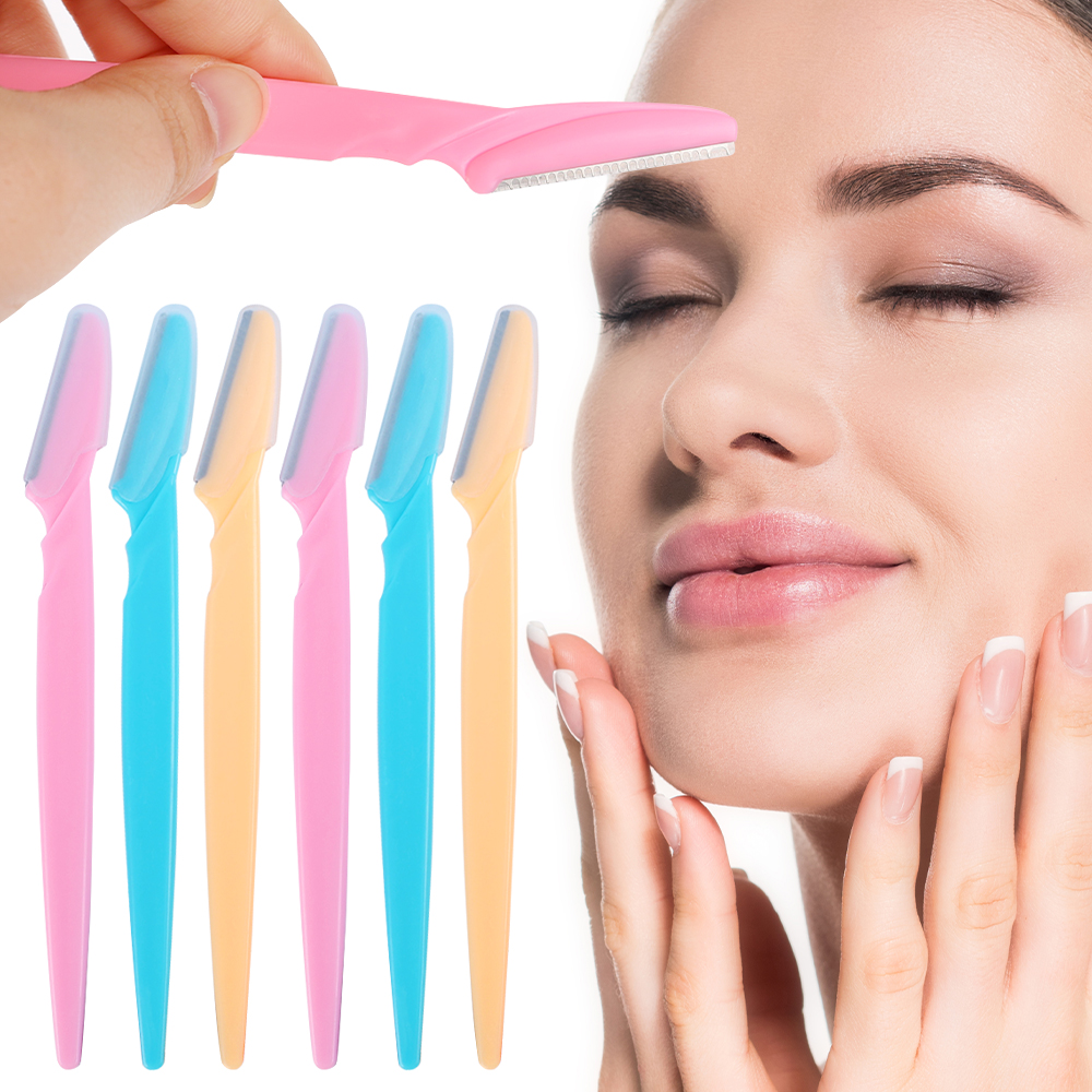6Pcs Face Eyebrow Trimmer Set Safety Blades Fcial ... – Vicedeal