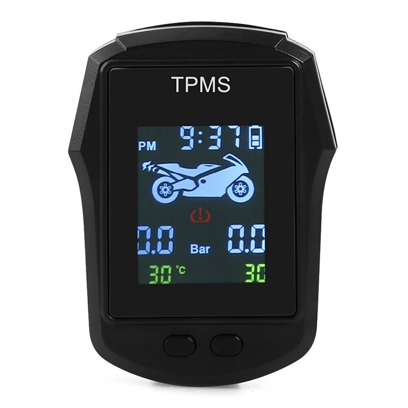 Motorcycle TPMS LCD Digital Tire Pressure Monitor ... – Grandado