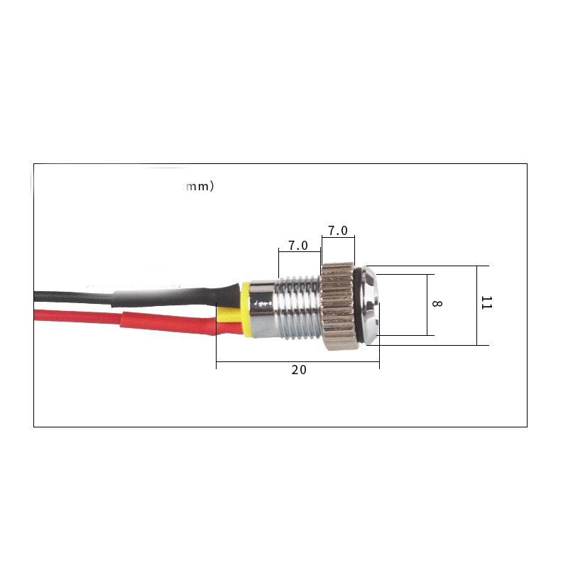 12V 110V 220V 8mm Waterproof Small LED Power Signa... – Grandado