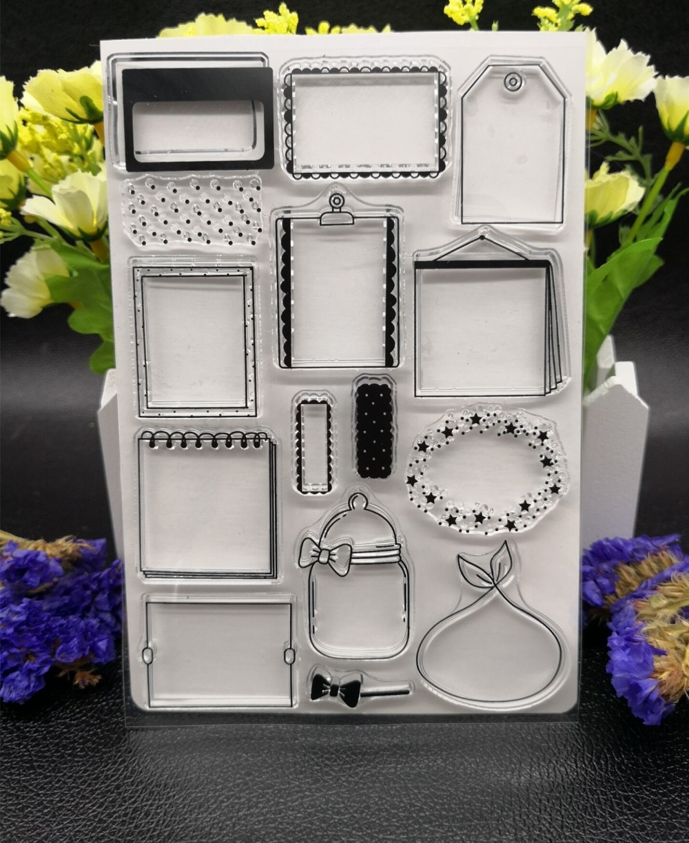 Label Transparent Clear Silicone Stamp/Seal for DI... – Grandado