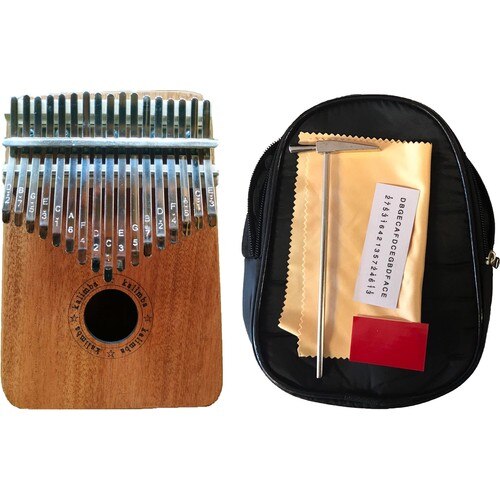 Kalimba Mahogany Model 17 Key Pro Kalimba + Hammer... – Grandado