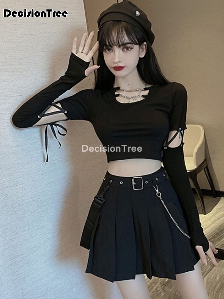 women pleated skirt night club chain skirts women ... – Grandado