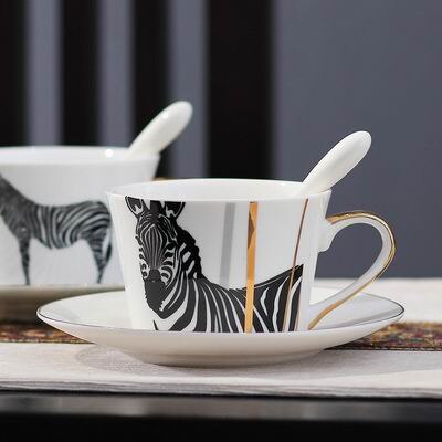 Zebra Top Grade Bone China Coffee Cup European Tea... – Grandado
